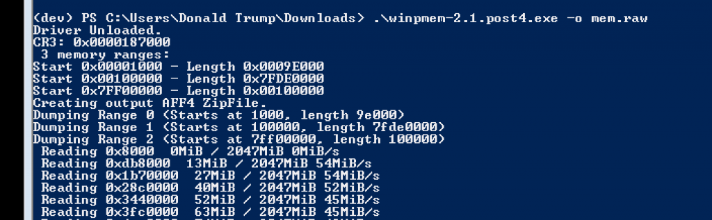 Rekall memory analysis framework for Windows, Linux, and Mac OSX ...