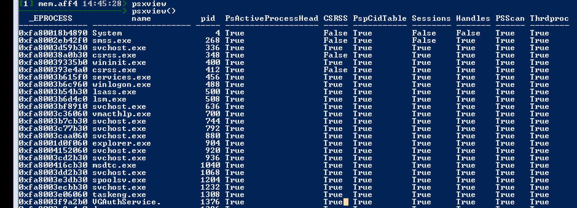Rekall memory analysis framework for Windows, Linux, and Mac OSX | HoldMyBeer