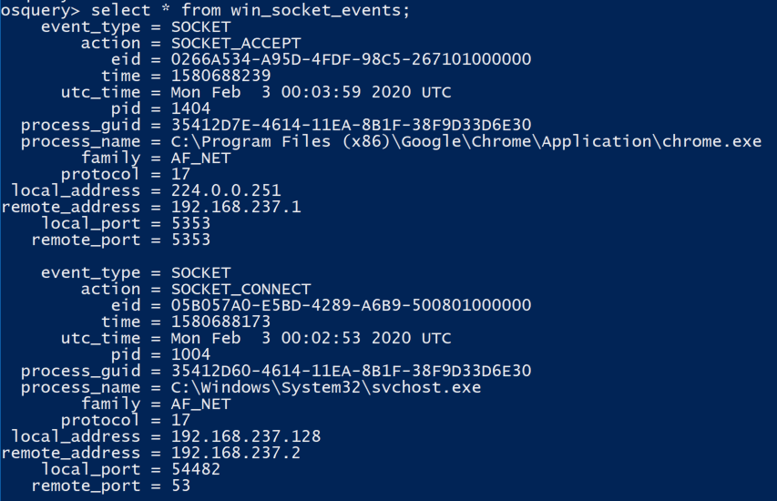 Creating my first Osquery extension to generate CommunityIDs with Osquery-python on Windows ...