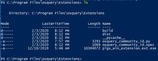 Creating my first Osquery extension to generate CommunityIDs with Osquery-python on Windows ...