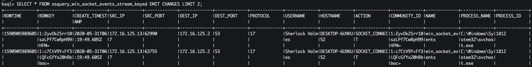 PoC: Using KSQL to enrich Zeek logs with Osquery and Sysmon data ...