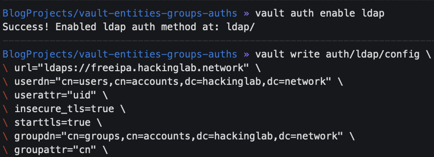 Vault: Connecting entities, auth backends, groups, and policies OH MY | HoldMyBeer