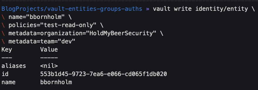 Vault: Connecting entities, auth backends, groups, and policies OH MY ...