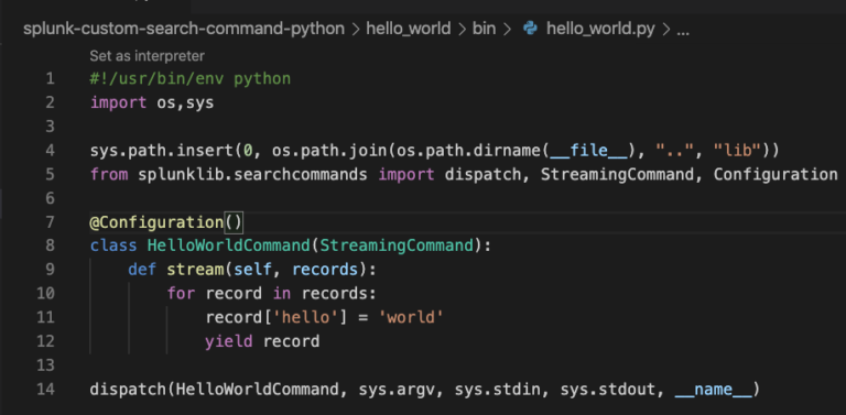 Create a custom Splunk search commands with Python3 | HoldMyBeer